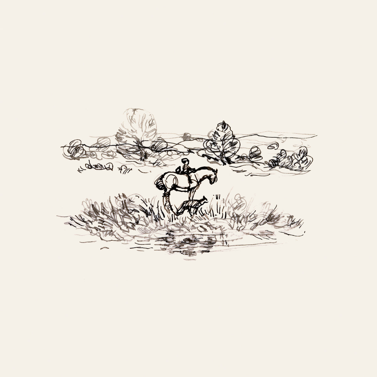 River bank drawing – Charlie Mackesy