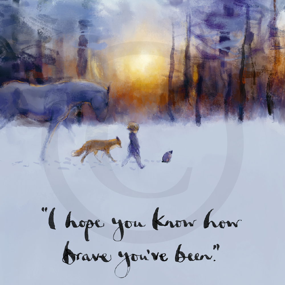I hope you know how brave you’ve been | Charlie Mackesy Fine Art Print