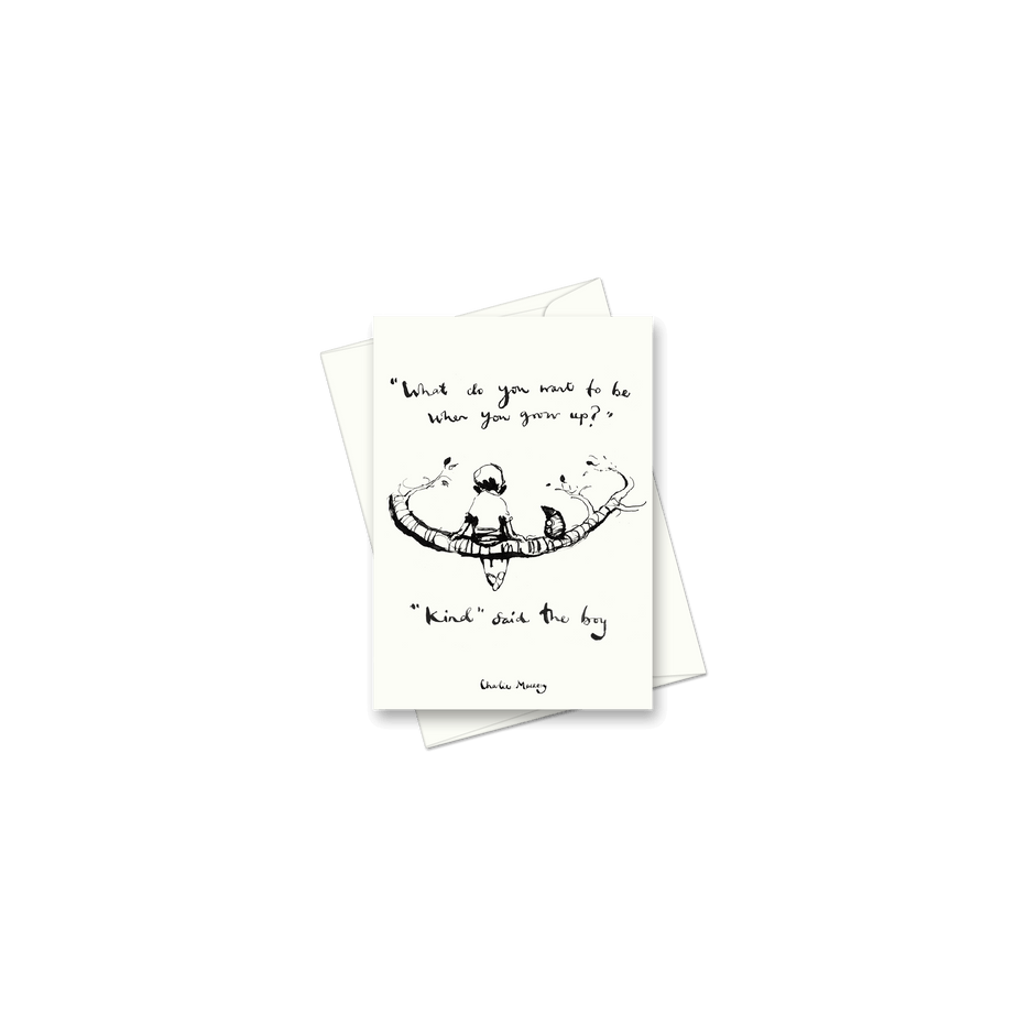 "Kind" said the boy | Charlie Mackesy Print & Card