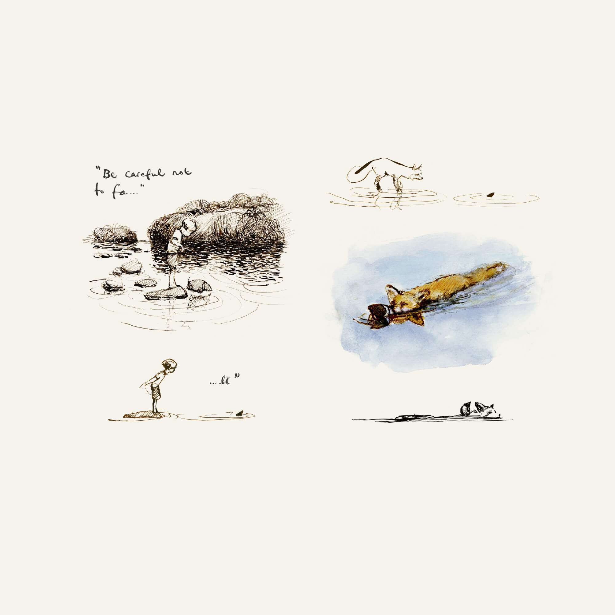 Be careful not to fall | Charlie Mackesy Print & Card