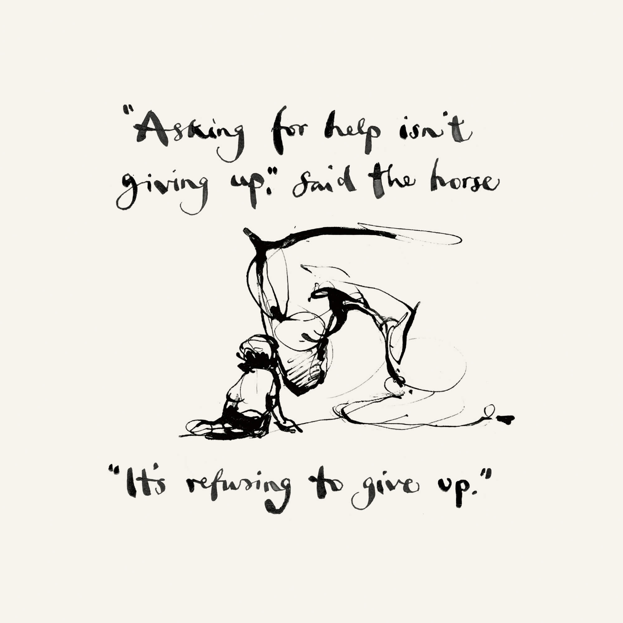 Refusing to give up – Charlie Mackesy