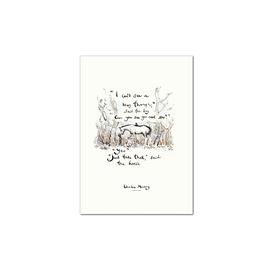 Your next step | Charlie Mackesy Print & Card