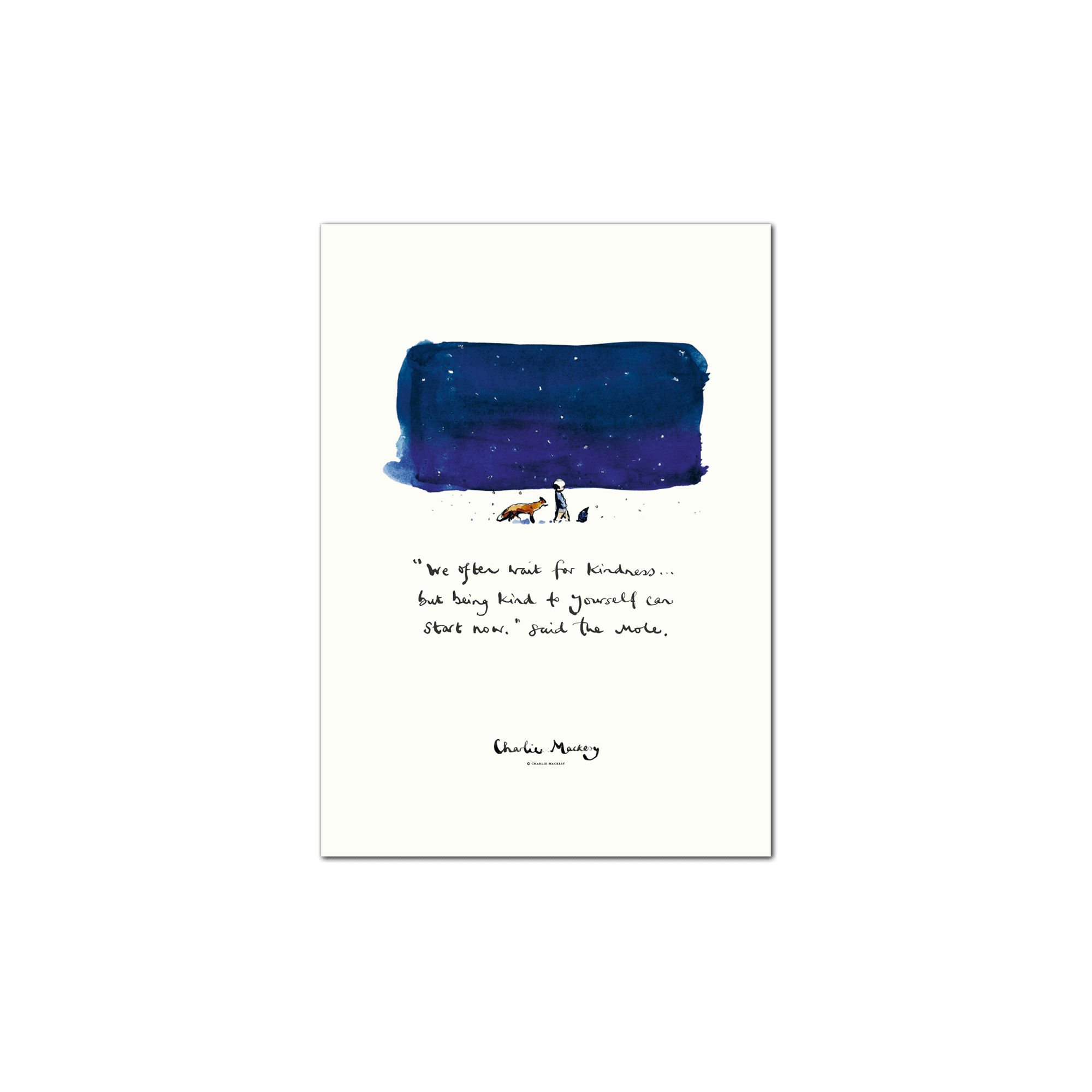 We often wait for kindness – Charlie Mackesy